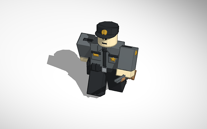 3D design roblox police guy - Tinkercad
