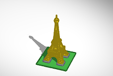 3D design torre Eiffel/Eiffel tower | Tinkercad