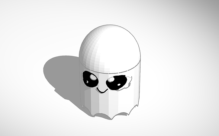3D design cute ghost thing | Tinkercad