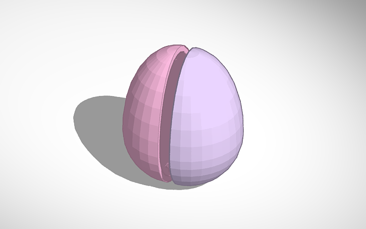 3D design Easter Egg - Tinkercad