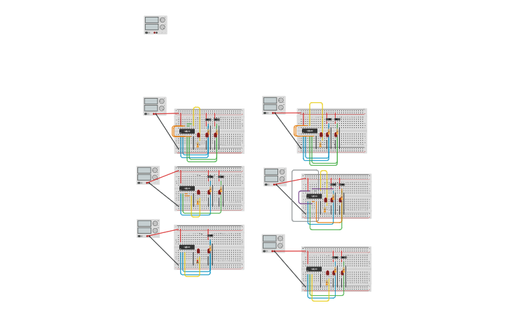 Circuit design Circuito porta logica Nand | Tinkercad
