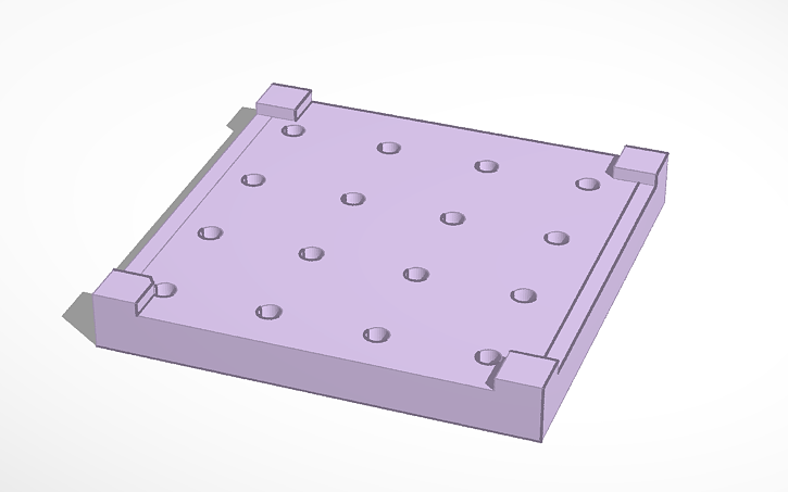 3D design 4x4x4 Led Cube Jig - Tinkercad 3D design 4x4x4 Led Cube Jig - Tinkercad