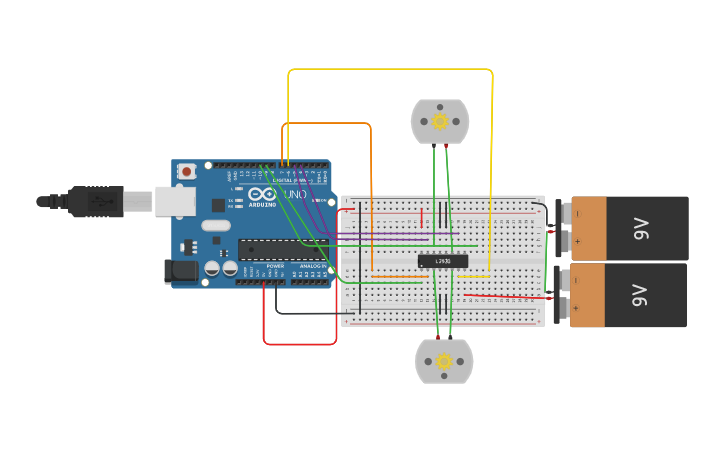 Circuit design clase electronica - Tinkercad