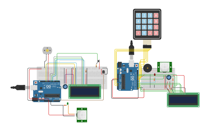 Circuit design Smart House - Tinkercad