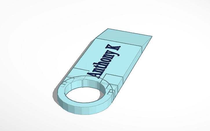 3d Design Nametag Tinkercad