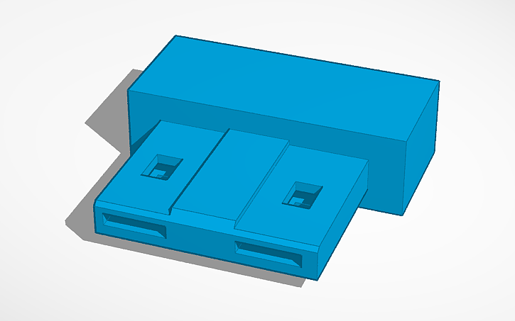 3D design 12V Fuse plug shell - Tinkercad