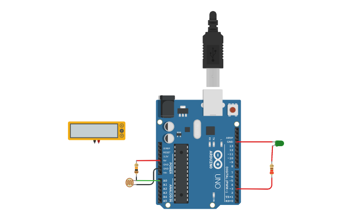 Circuit Design Sensor Ldr Tinkercad