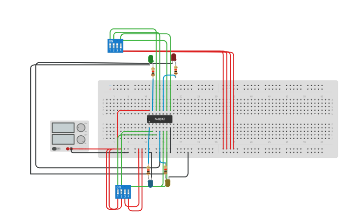 Circuit Design Nor Gate Tinkercad