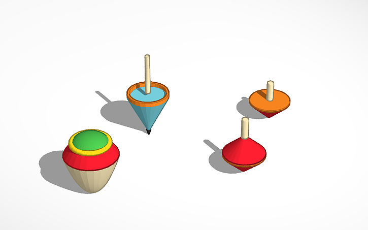 3D design spinning top hw - Tinkercad