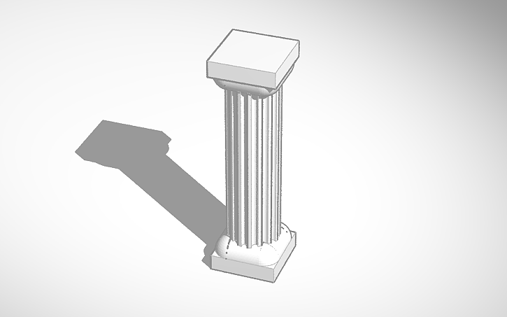 3D design Pillar - Tinkercad