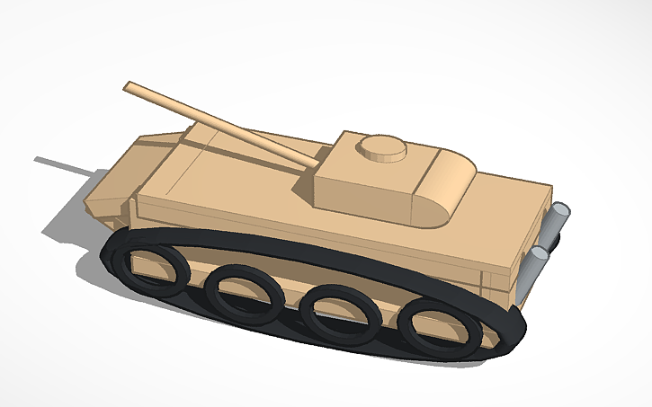 3D design my ferst tank | Tinkercad