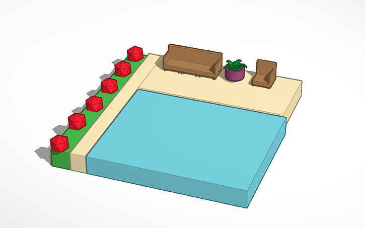 3D design Warm Pool - Tinkercad