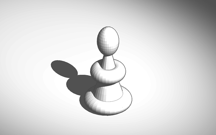3D design pion - Tinkercad