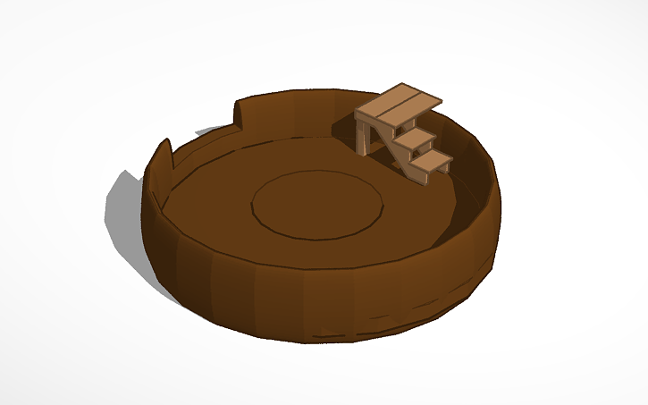 3D design Fire Pit - Tinkercad