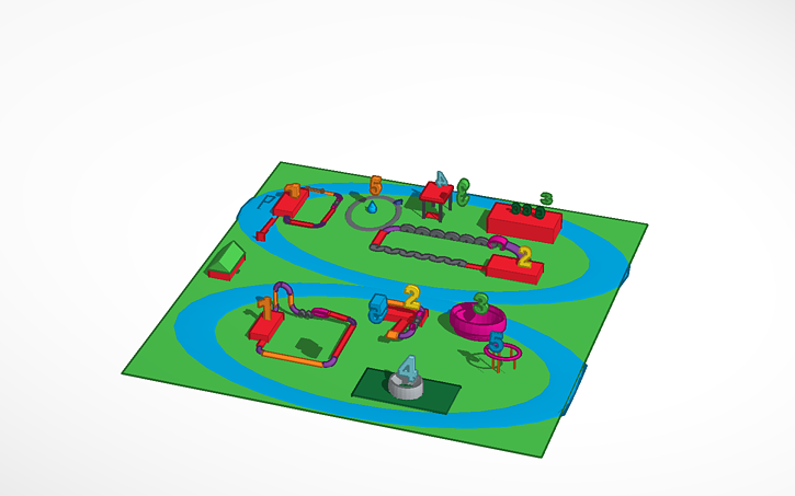 3D design Theme park part 2 | Tinkercad