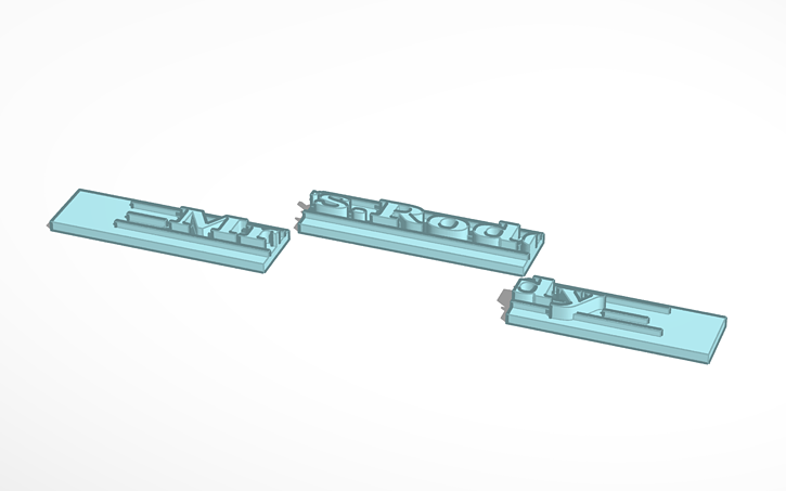 3D design Mrs.Roddy Classroom plate | Tinkercad