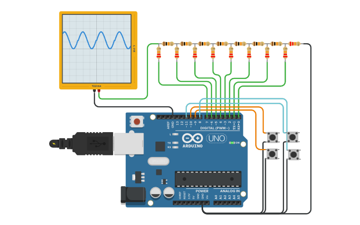 Circuit design Copy of Avanzado - Tinkercad