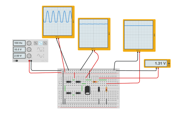 Circuit design DC Power Supply Circuit Simulation with regulator ...