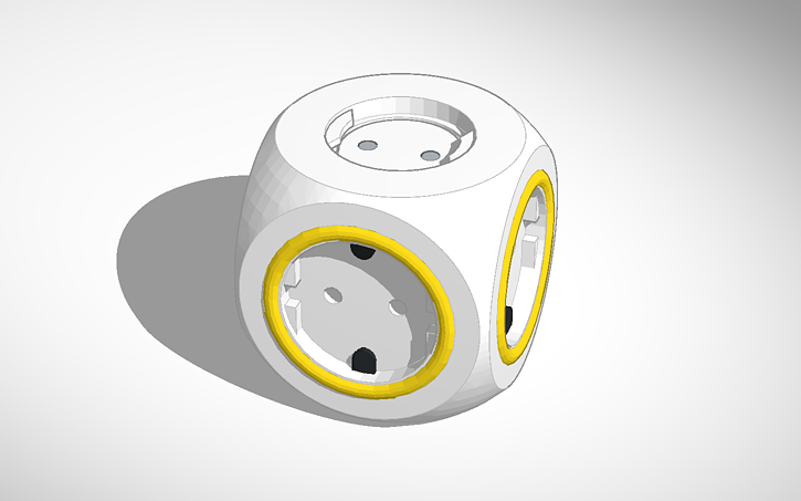 3D design Dice Plug - Tinkercad