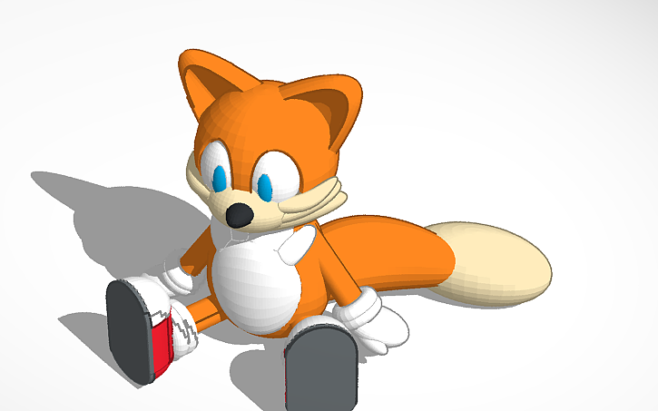 3D design half tails half swift - Tinkercad
