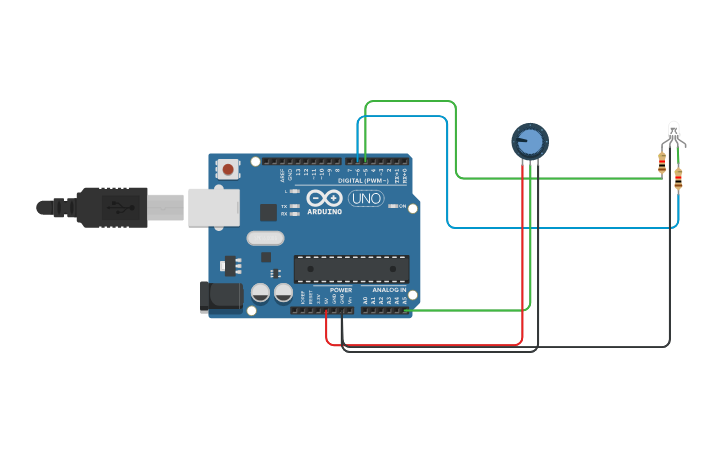 Circuit Design Adc Using Interrupts Tinkercad 