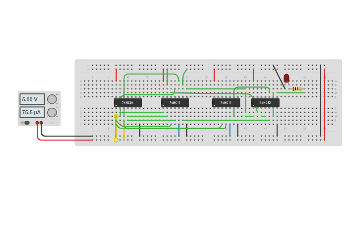 Circuit design 4X1 (sigma0,2) MUX | Tinkercad