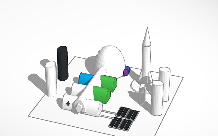 3D design mars colony | Tinkercad
