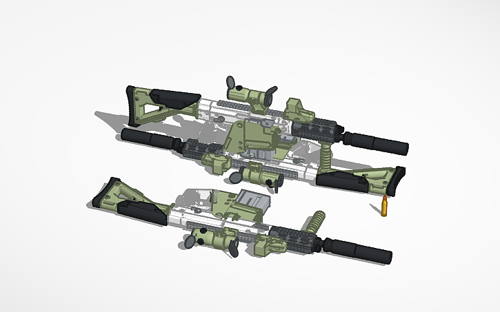 3D design HEAVY GUNS - Tinkercad