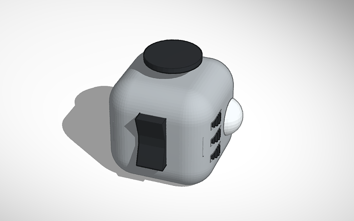 3D design Fidget cube - Tinkercad
