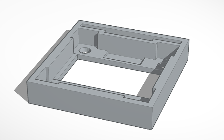 3D design Bezel big holes for 1.3" OLED I2C | Tinkercad