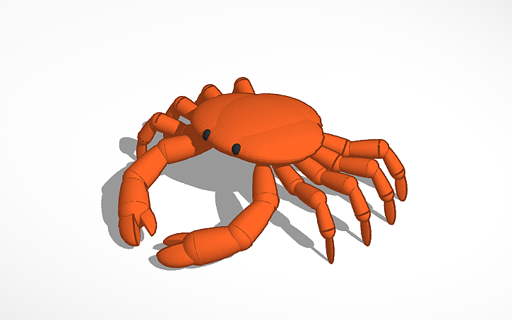 3D design CRAB - Tinkercad
