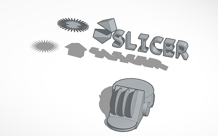 3D design Slicer - Tinkercad