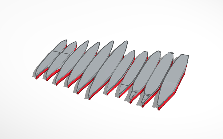 3D design Mark 2 hulls | Tinkercad 3D design Mark 2 hulls | Tinkercad