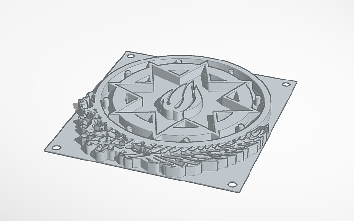 3D design Azerbaijan Gerb - Tinkercad