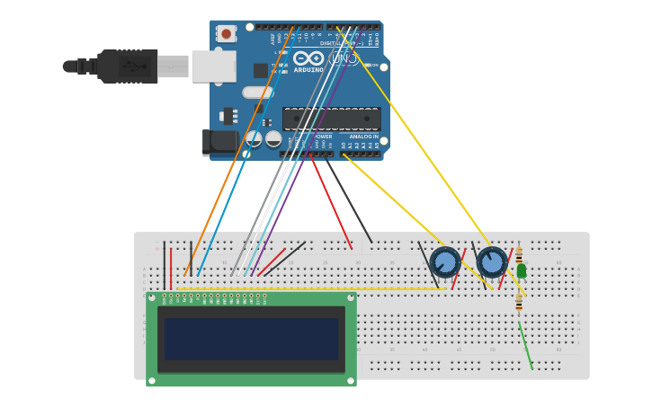 Circuit design LED Brightness Detector - Tinkercad