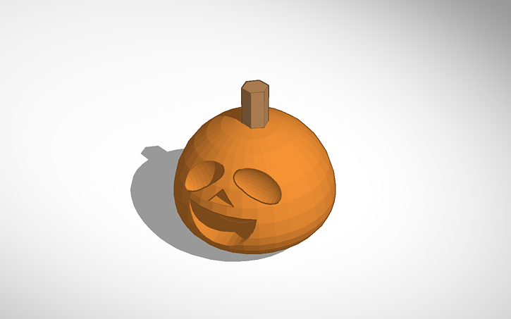3D design Pumpkin - Tinkercad