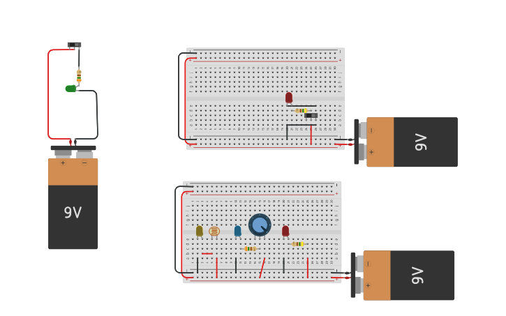 Circuit design Simple Circuits - Tinkercad