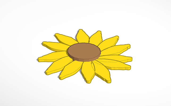 3D design olivia's sunflower | Tinkercad