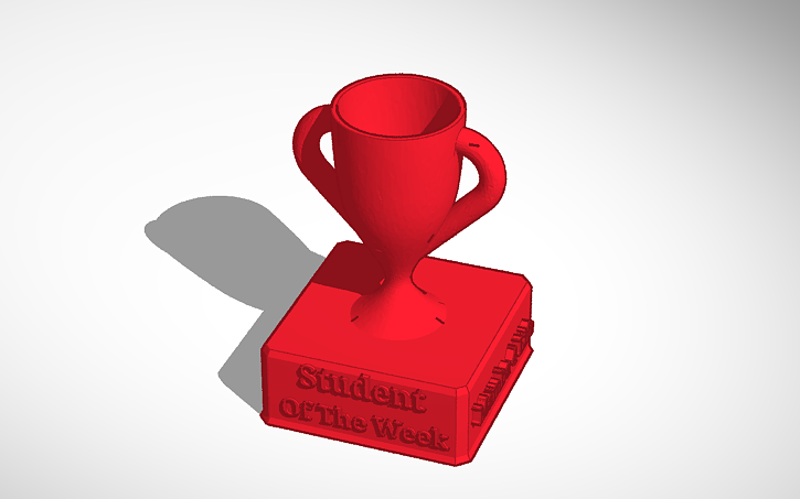 3D design Student of the Week Kobe - Tinkercad