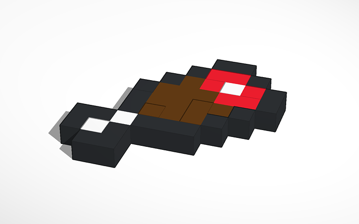 3D design minecraft hunger bar full | Tinkercad