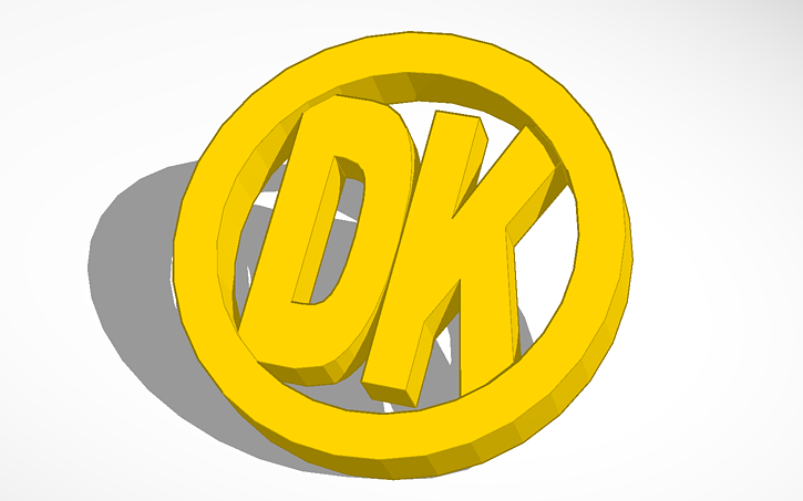 3D design DK Coin - Tinkercad