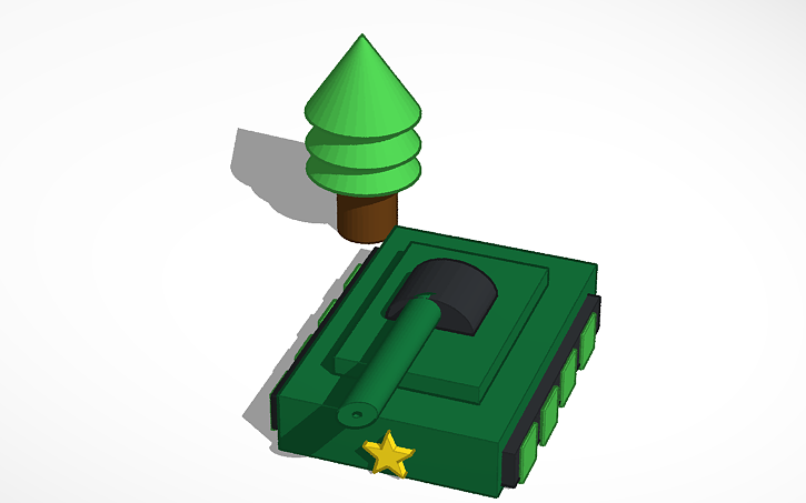 3D design tank | Tinkercad