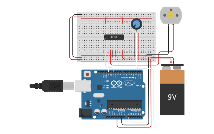 Circuit design TP Arduino 23B - Tinkercad