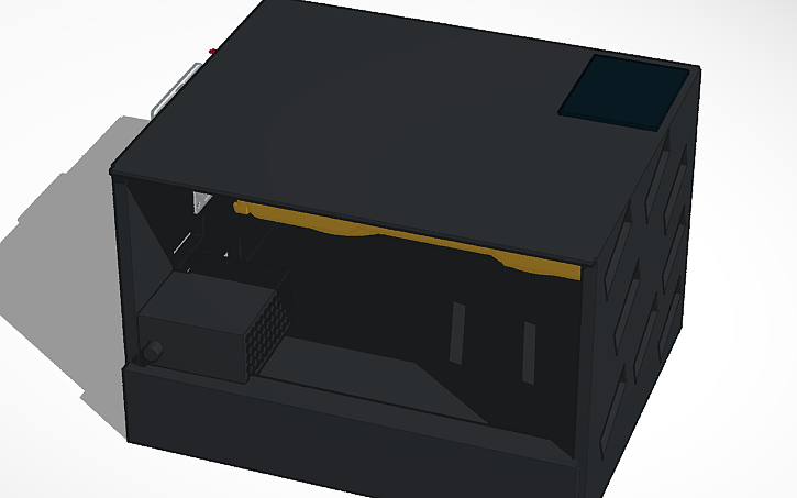 3D design final 3D MODEL OF PC CASE (FINAL PROJECT) - Tinkercad