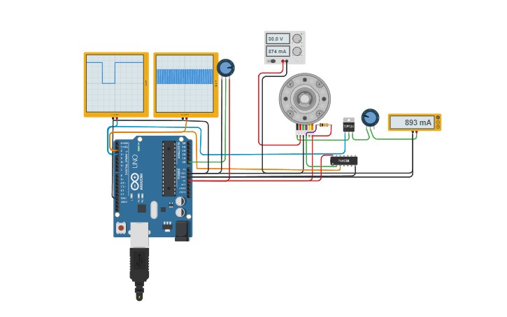 Circuit Design Dc Motor Control Using Pid Tinkercad 