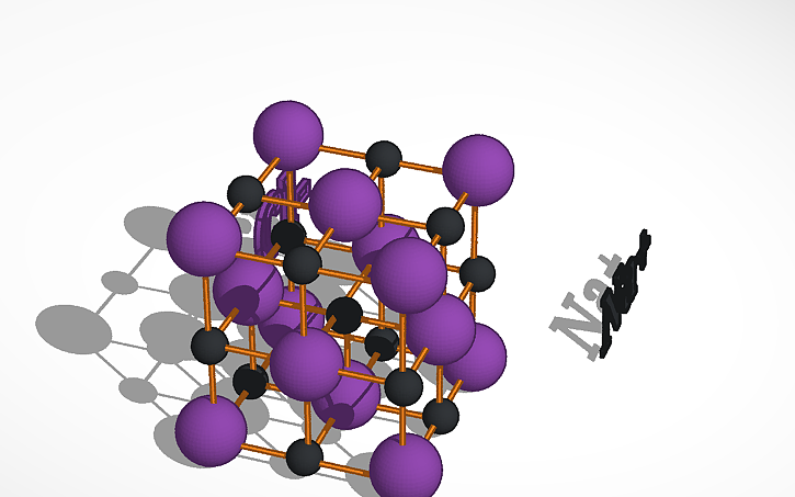 3D design Ionic Bonding Model - Tinkercad