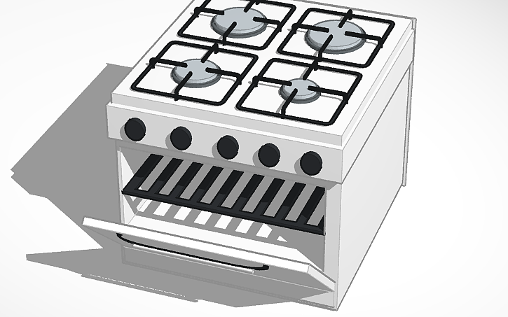 3D design A stove - Tinkercad