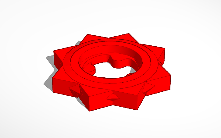 3D design fire base (attack) - Tinkercad