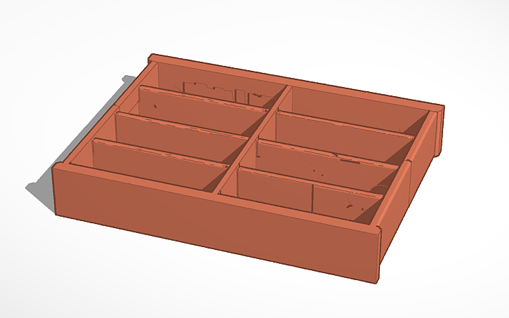 3D design 4-tier Empty Bookcase | Tinkercad