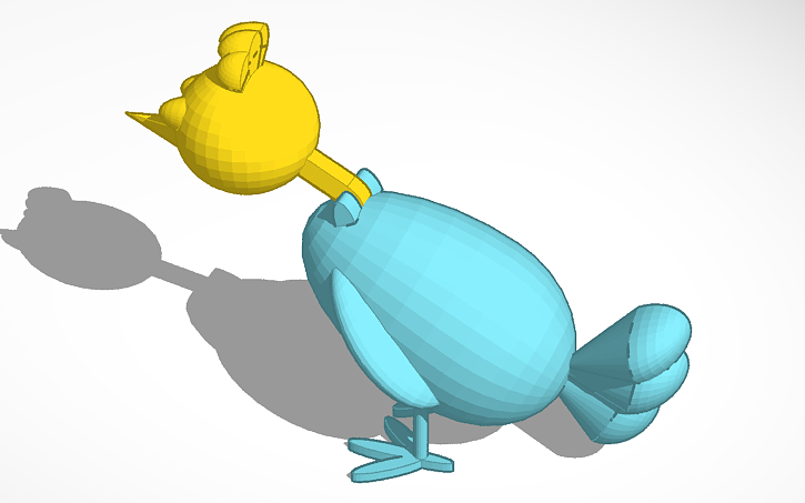 3D design bird version 1 - Tinkercad
